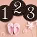 Baby Number Decals 1-12 for Monthly Milestone Celebration Photos Number ...