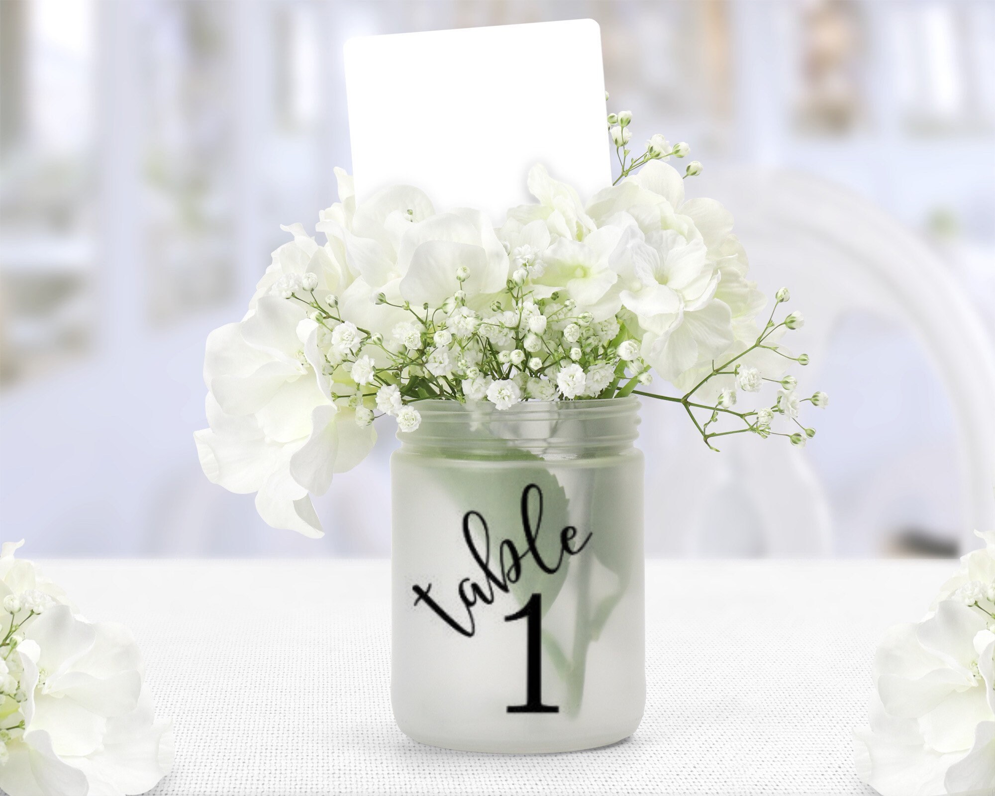 Wedding Table Number Decals/ Wedding Table Numbers/table | Etsy