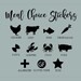 Meal Choice Stickers set of 100 Bulk Wedding Meal Stickers Place Card ...