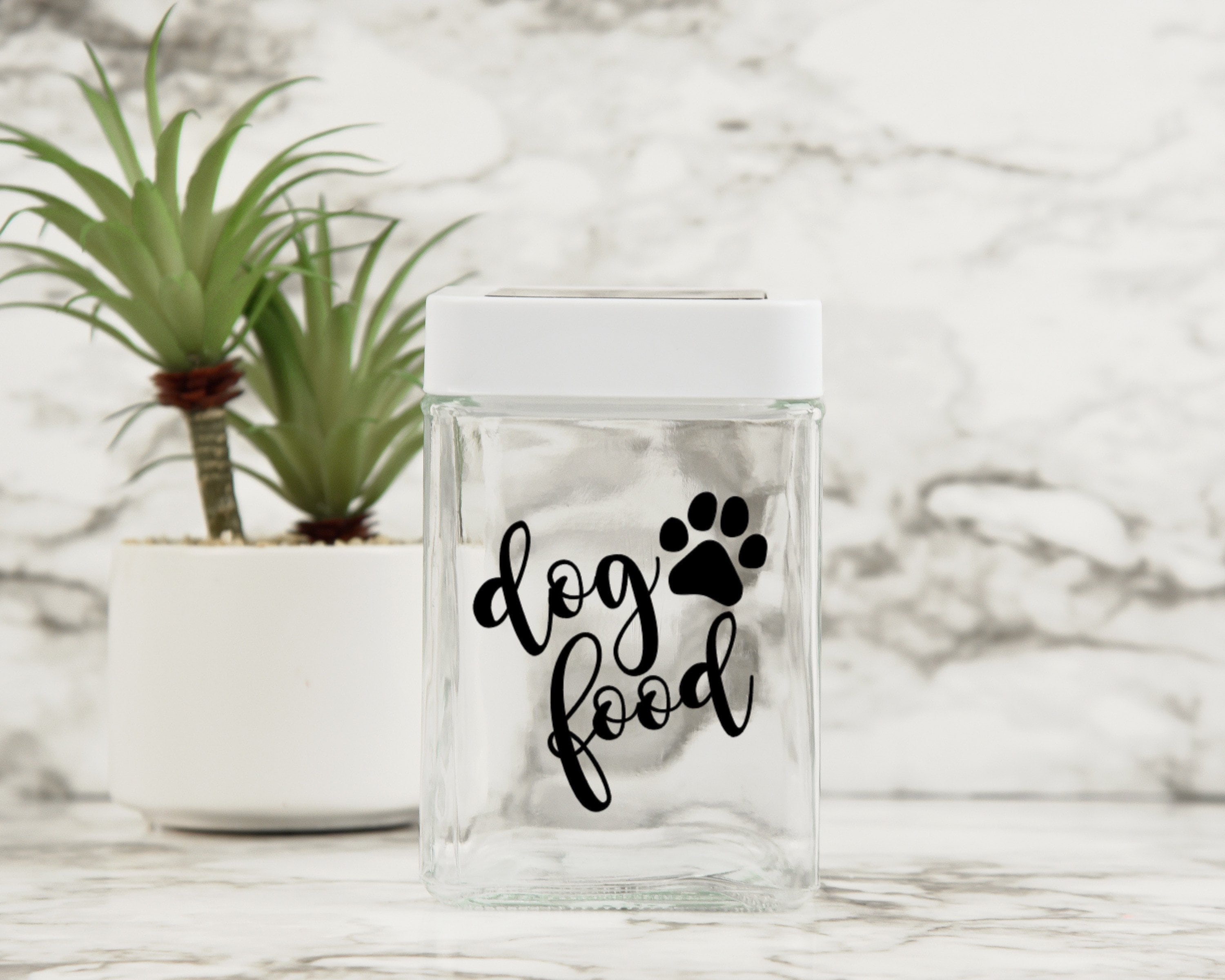 Dog Food Vinyl Decal Label Dog Food Container Decal Dog Bowl - Etsy