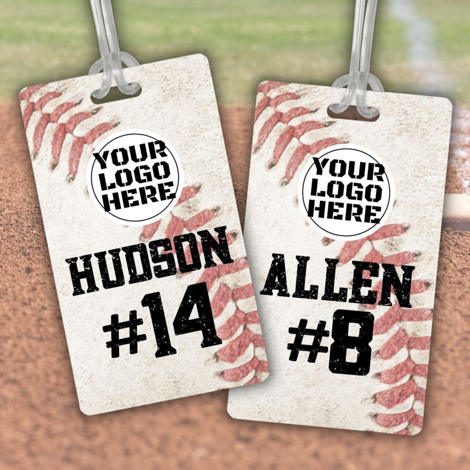 Custom Baseball Bag Tag With Team Logo Travel Ball Bag Tag Labels for ...