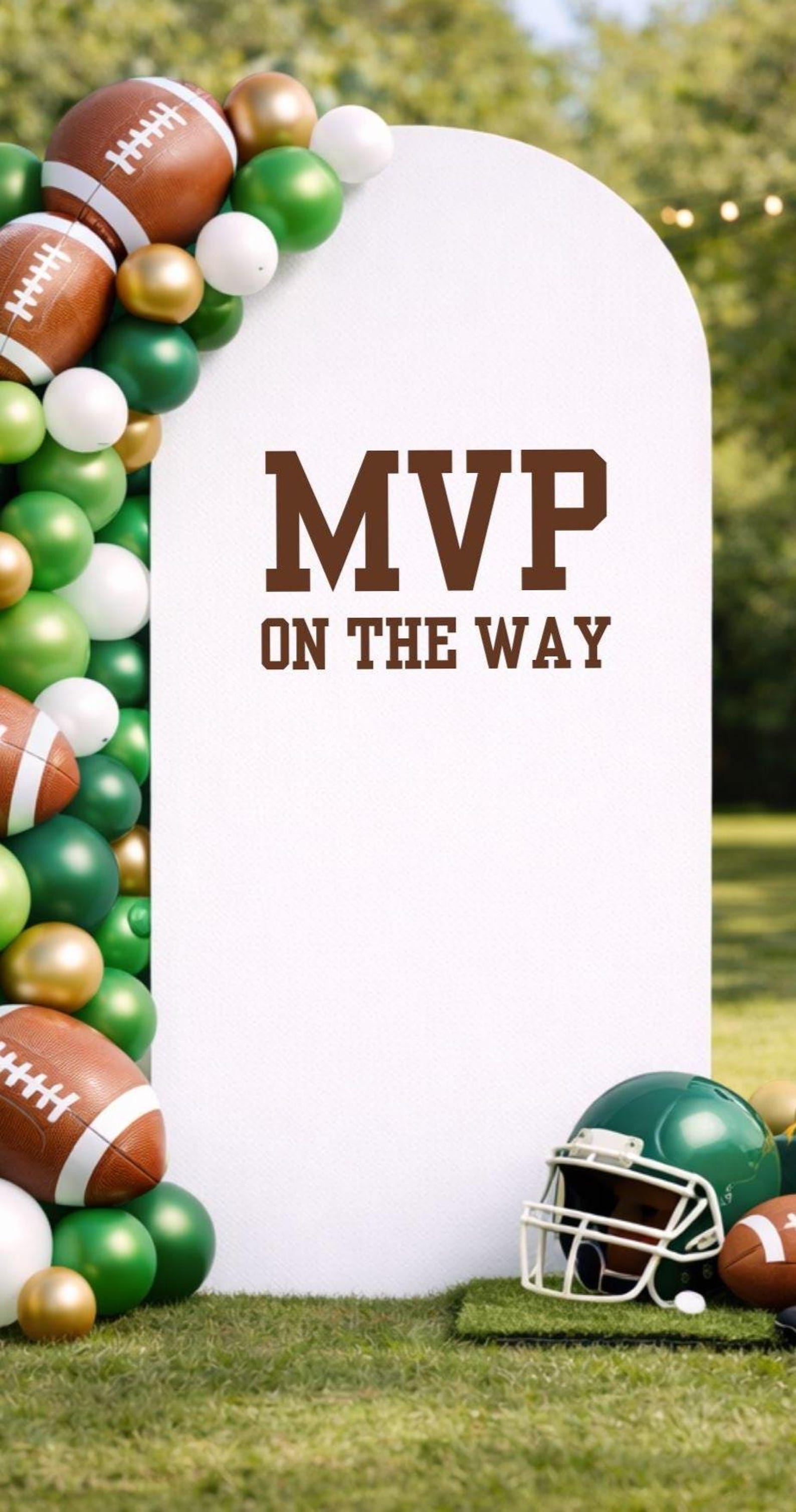 MVP Baby Shower Party Decal Sticker Baby Shower Decoration Mirror Sport ...