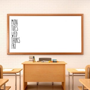 Rae Dunn Inspired Classroom Days of the Week Vinyl Decals Classroom ...