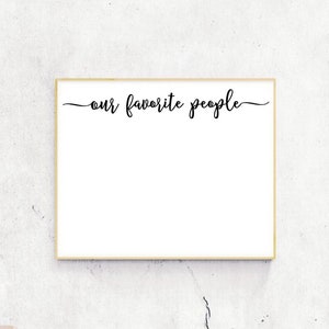 Our Favorite People Vinyl Decal for Wedding Sign, Wedding Seating Chart ...