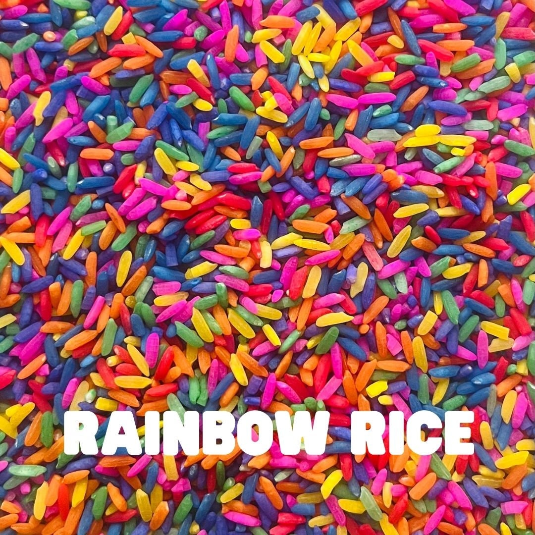 Rainbow Colored Rice for Kids Sensory Filler, DIY Sensory Kit Rice for ...