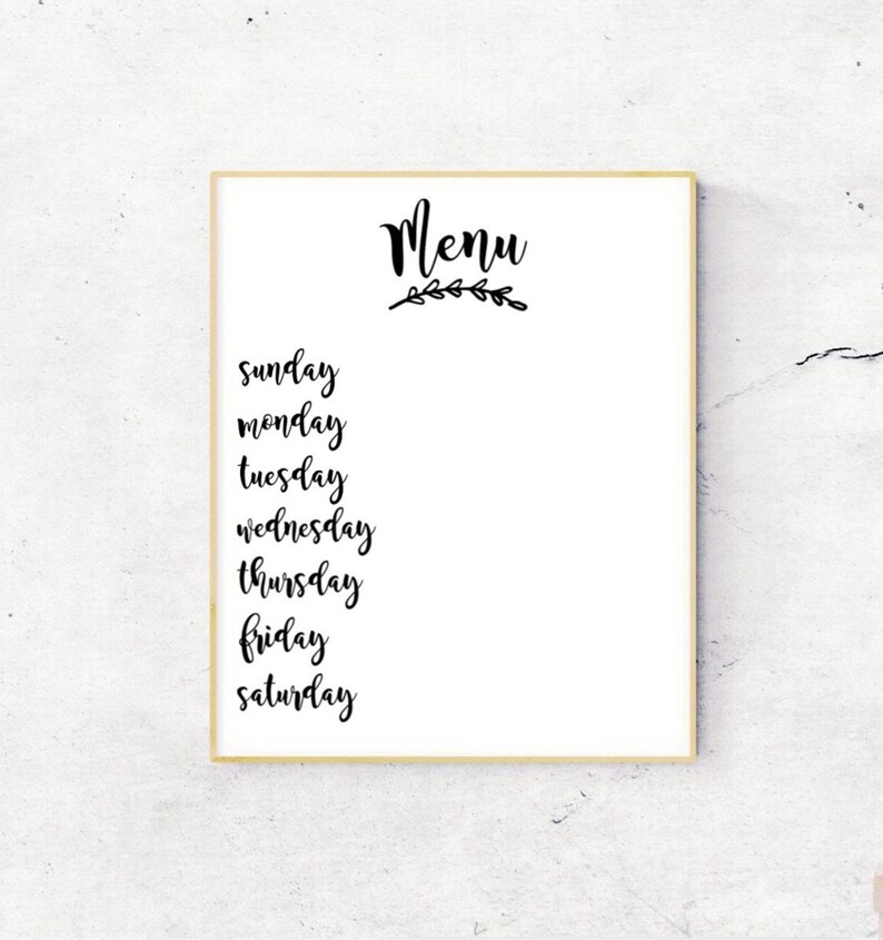 Menu Board Vinyl Decal Set Menu Decals DIY Kitchen Menu - Etsy