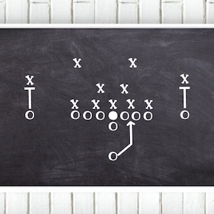 Football PRINTABLES (set of 4 Plays) for Boy’s Room Printable Plays for ...