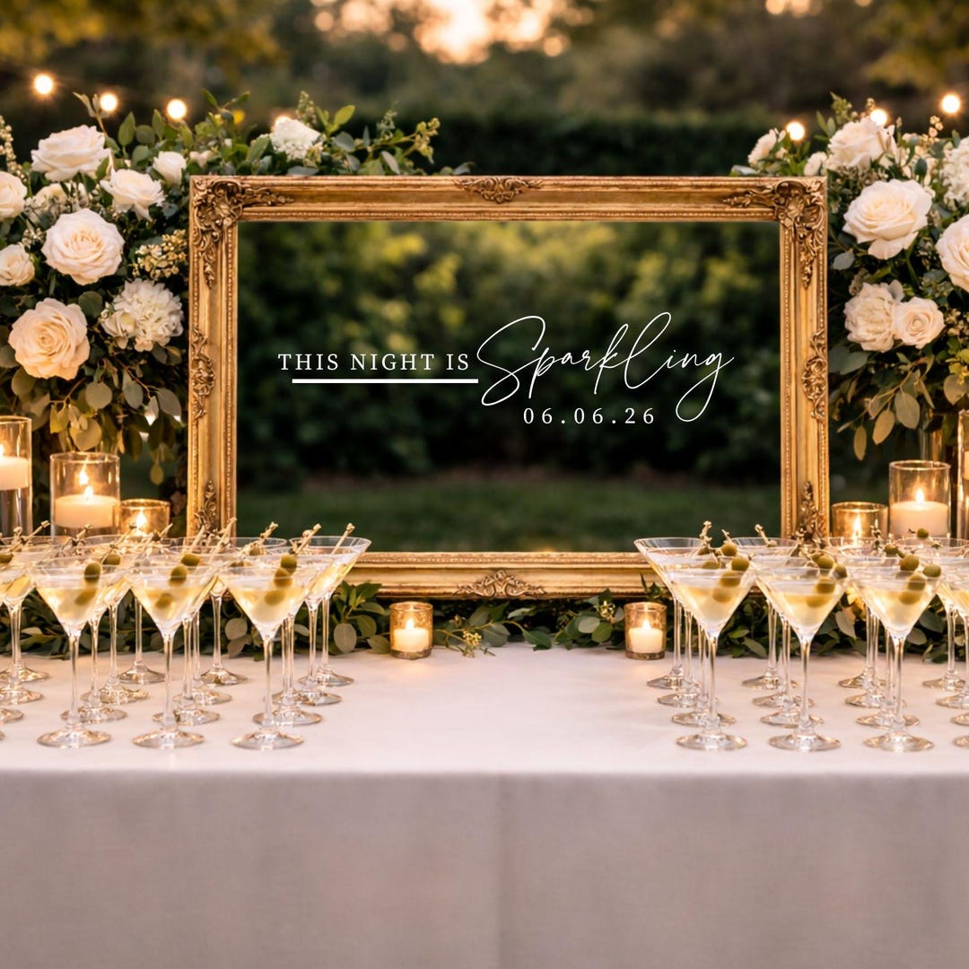 This Night is Sparkling Decal for Wedding Sparker Send off Sign Wedding ...