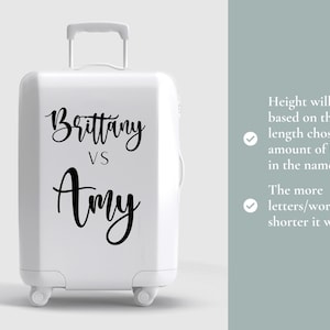 Personalized Suitcase Sticker for Easy Travel Identification Baggage ...