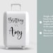 Personalized Suitcase Sticker for Easy Travel Identification Baggage ...