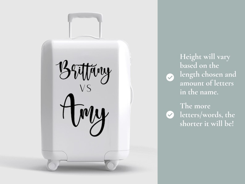 Personalized Suitcase Sticker for Easy Travel Identification - Etsy