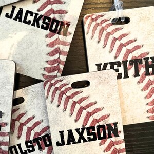 Custom Name Baseball Bag Tag for Bat Bag Baseball Team Gift ...