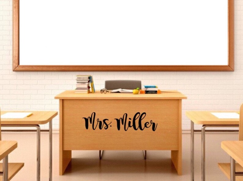 Teacher Name Vinyl Decal Classroom Door Decal Teacher - Etsy