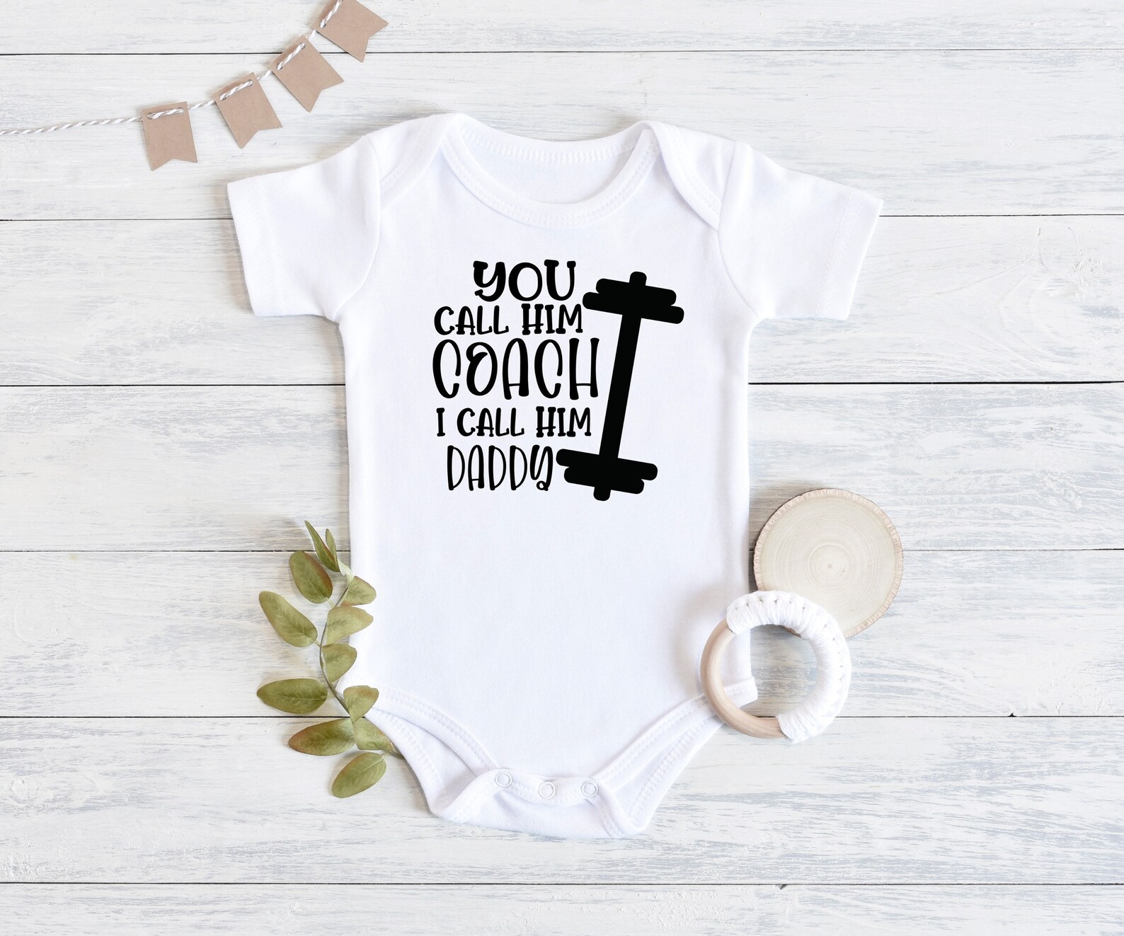Weightlifting Baby Announcement Powerlifting Coach Gift | Etsy