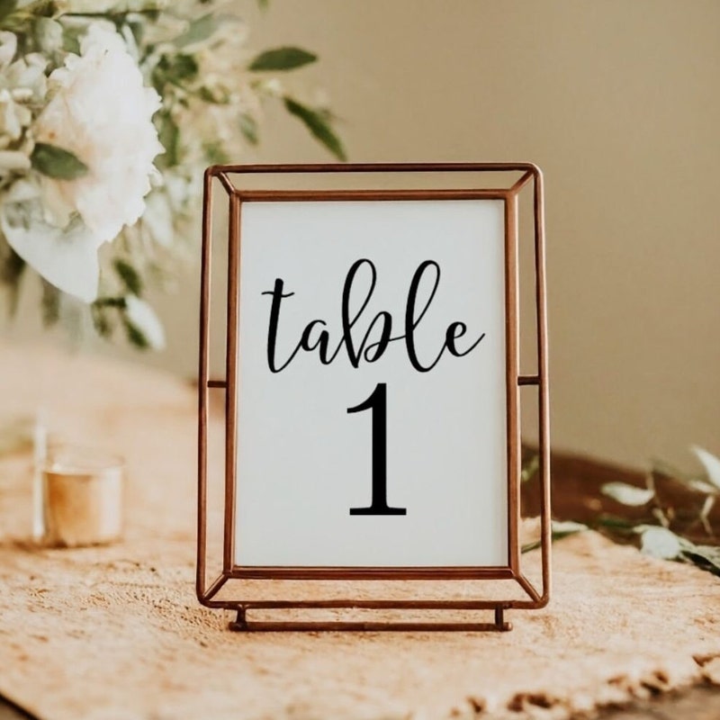 Formal Table Number - Etsy