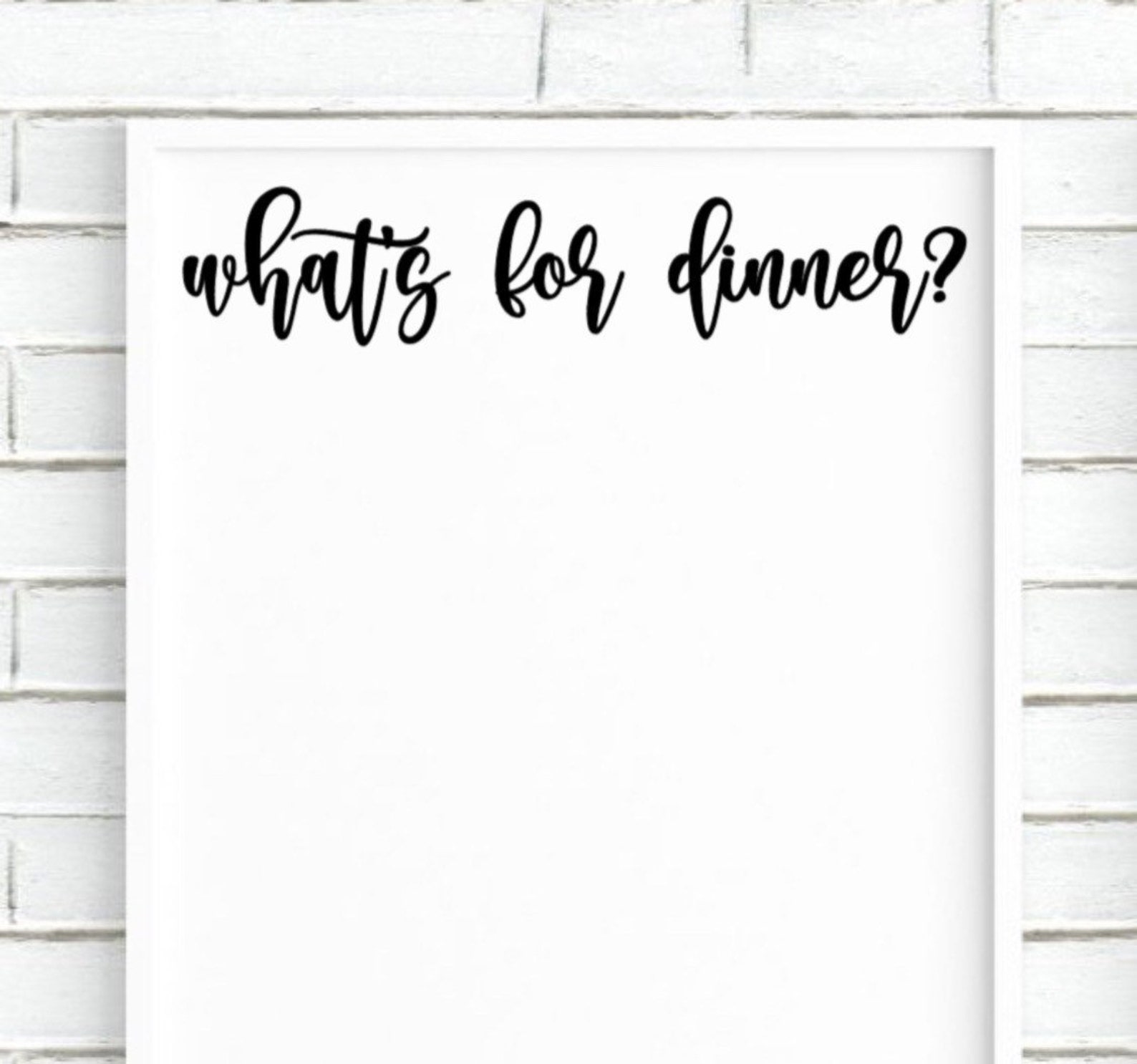 Whats for Dinner Decal for Cute DIY Menu Board for Kitchen - Etsy