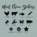 Meal Choice Stickers set of 100 Bulk Wedding Meal Stickers Place Card ...