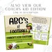 Abc’s Football Printable Coloring Book for Kids on Game Day Activity ...