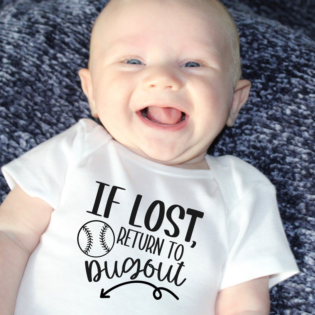 Softball Return to Dugout Baby Bodysuit Baby Shower Gift for Softball ...