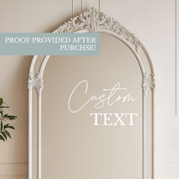 Mirror Decal - Etsy
