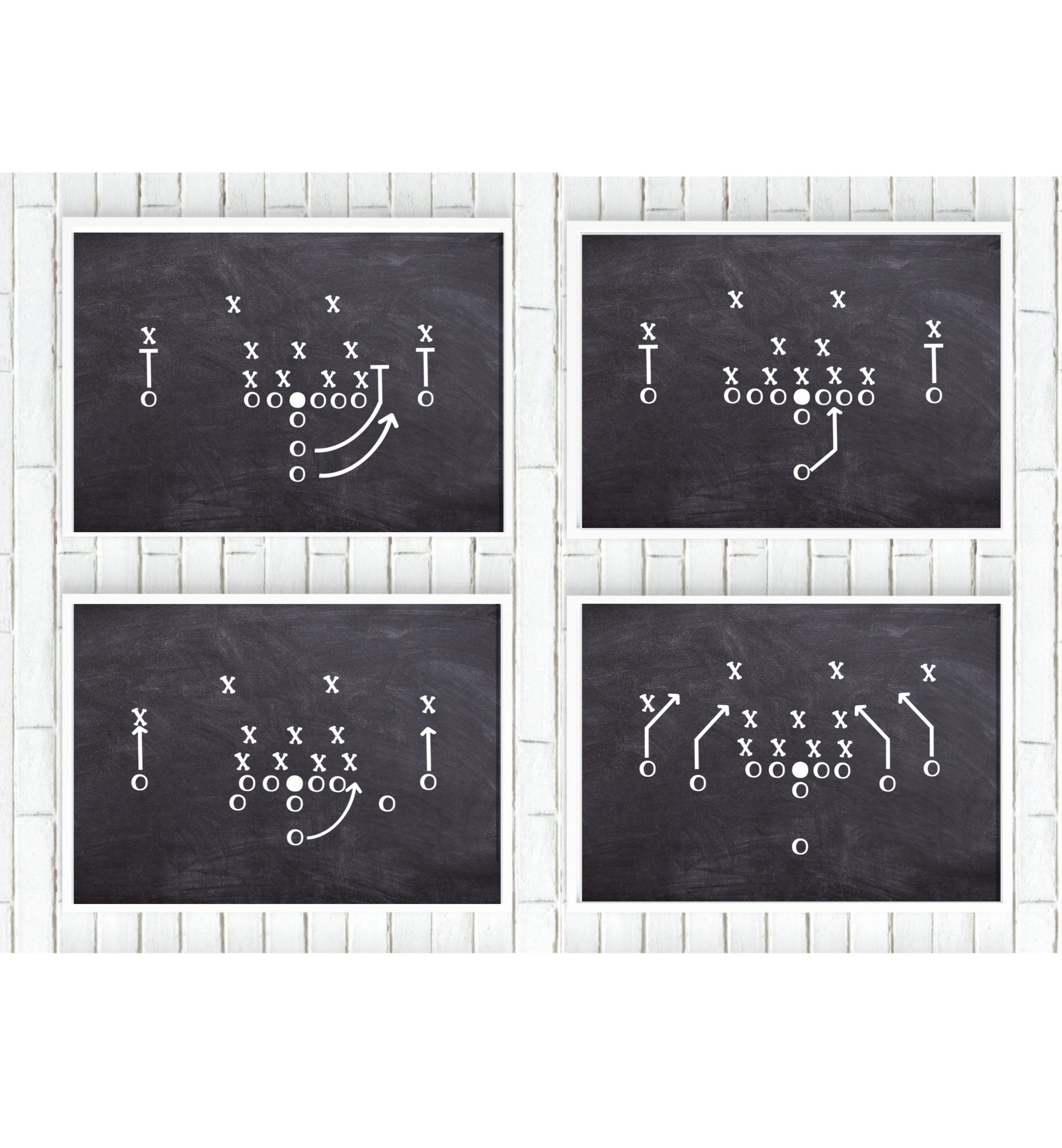 Football Plays Chalkboard