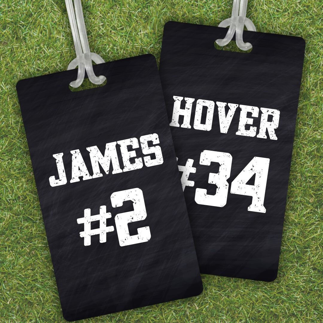 Custom Bag Tag With Your Design Personalized Team Gift Bag Name Tag ...