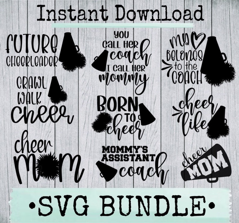 Cheer SVG File for Cricut Users Mommy's Assistant Coach SVG for Cheer ...