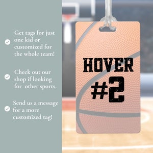 Personalized Basketball Bag Tags for Team Gifts Equipment Tag for Team ...