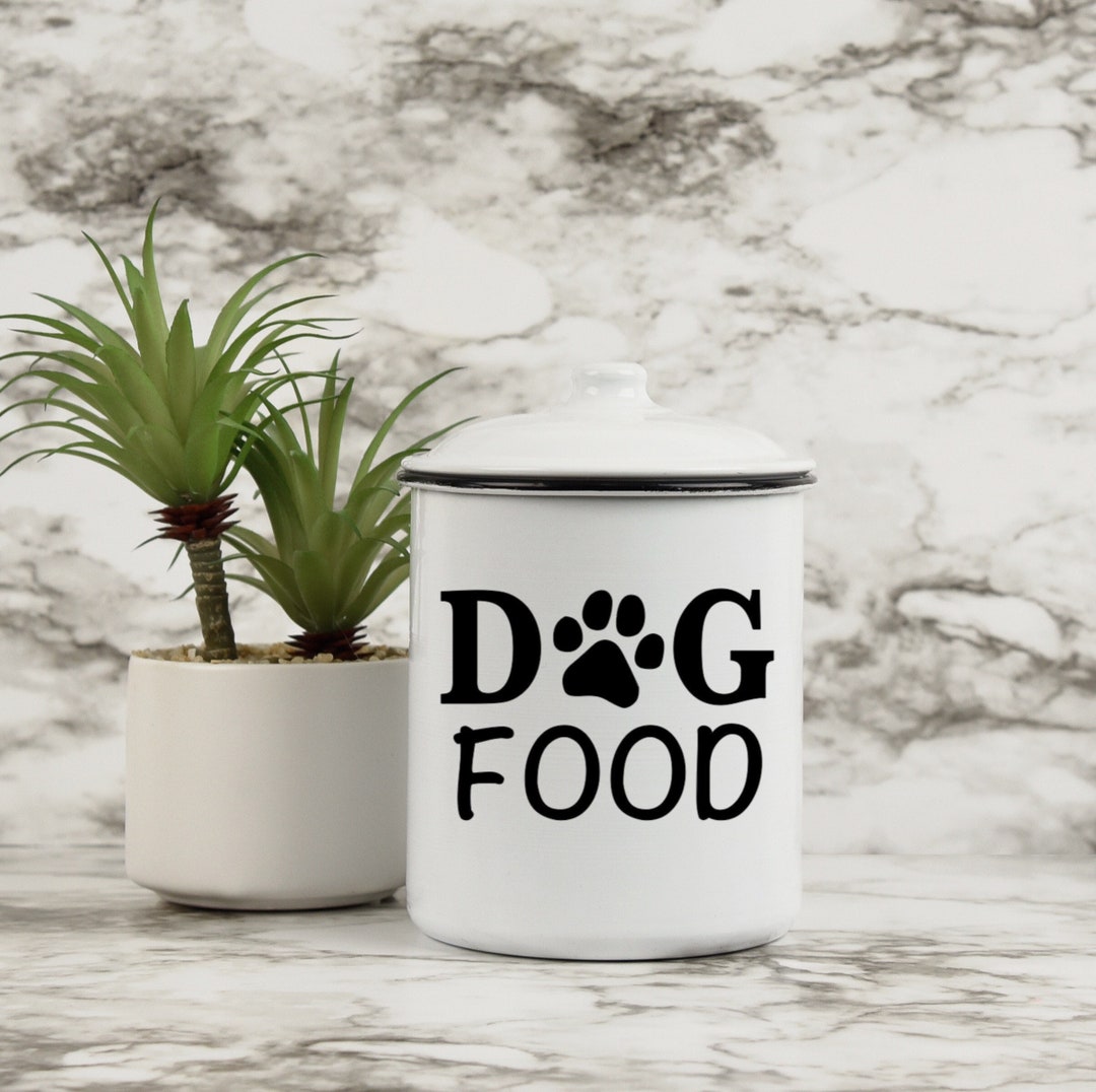 Dog Food Vinyl Decal for Dog Food Storage Label for Dog Food Container ...
