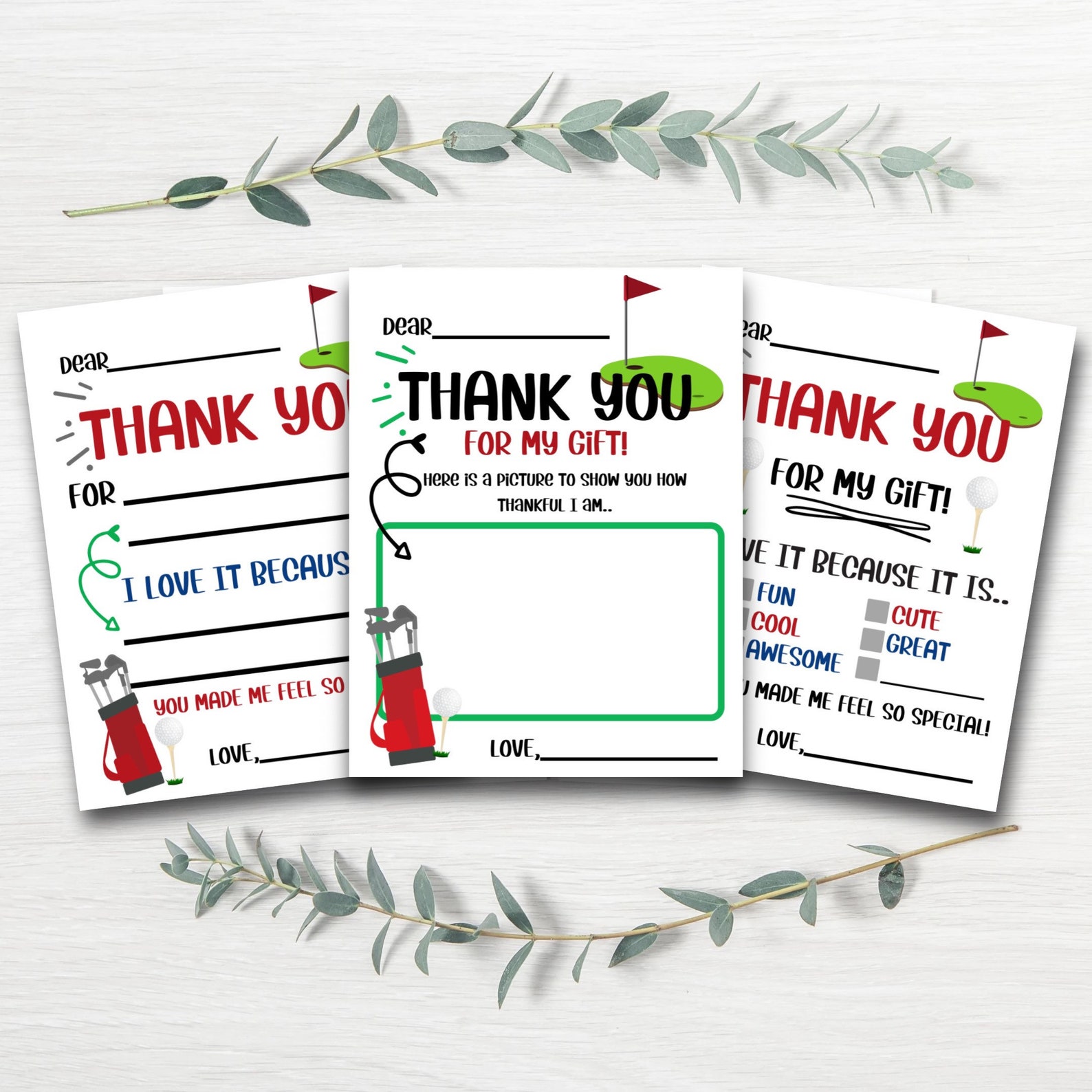 Sports PRINTABLE Bundle Kids Thank You Cards for Toddler - Etsy