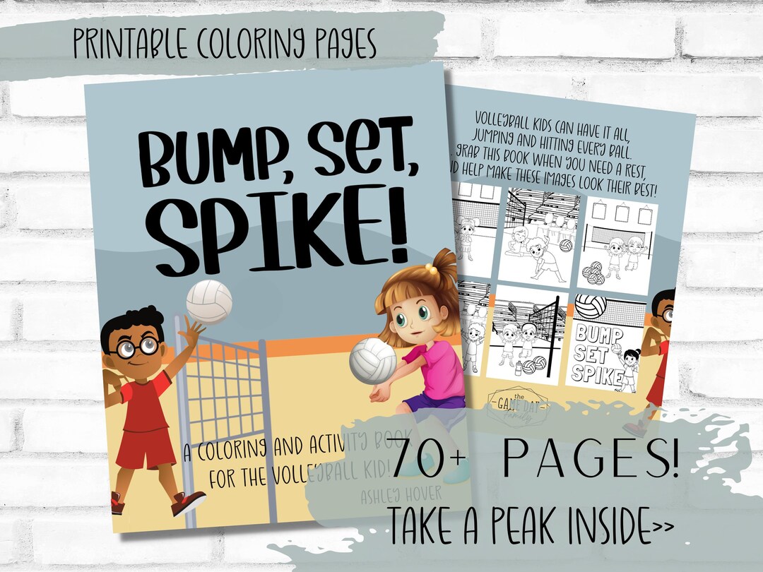 Volleyball Printable Kids Coloring Pages Volleyball Birthday Party ...