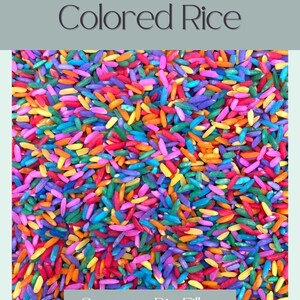 Rainbow Colored Rice for Kids Colorful Sensory Bin Filler for ...
