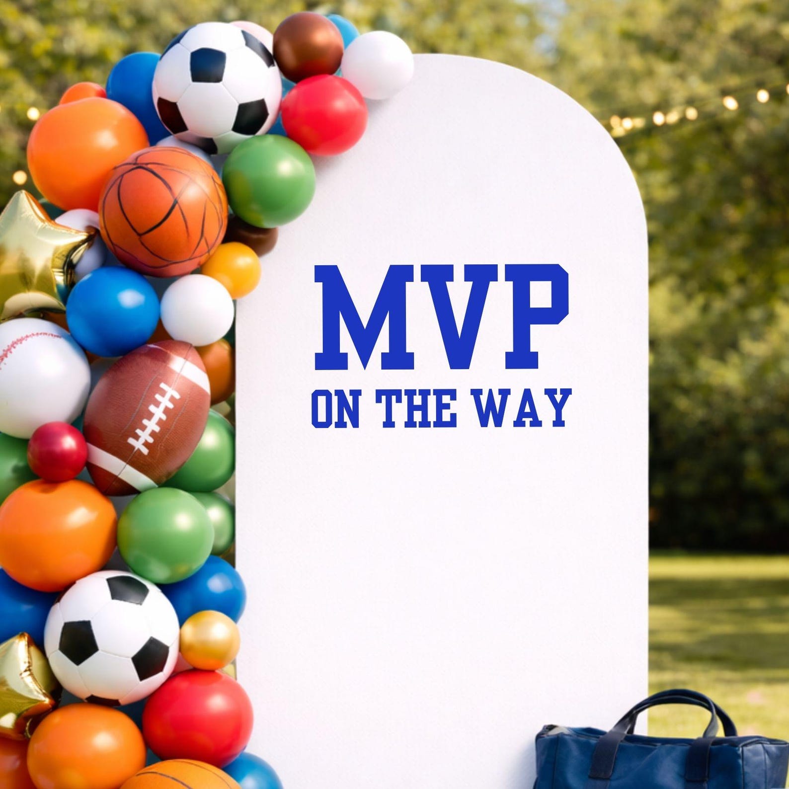 MVP Baby Shower Party Decal Sticker Baby Shower Decoration Mirror Sport ...