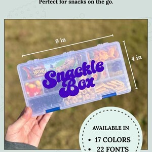Retro Snackle Box for Travel Snack Box for Kids Gift Charcuterie on the ...