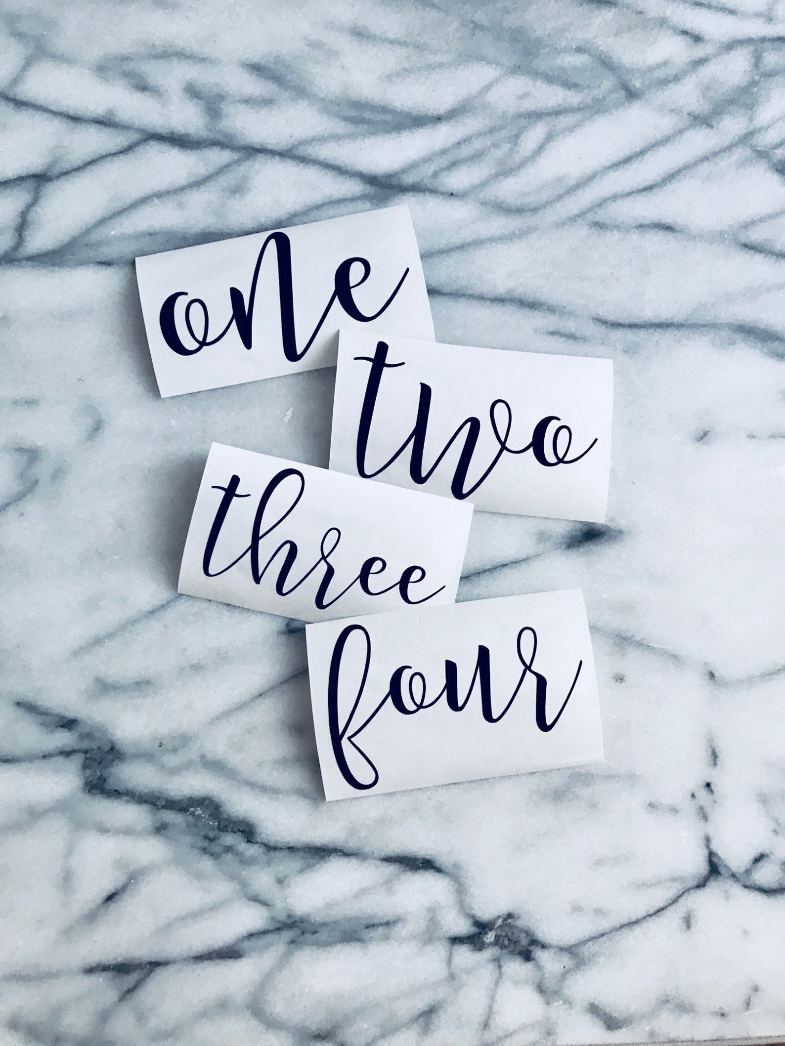 Vinyl Decal Numbers Wedding Table Numbers Baby Month Decals - Etsy