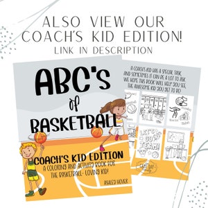 Abc’s of Basketball Printable Coloring Book for Kids Alphabet Coloring ...
