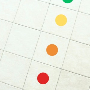 Custom Line up Dots for Classroom Floor Line Markers Rainbow Floor Dot ...