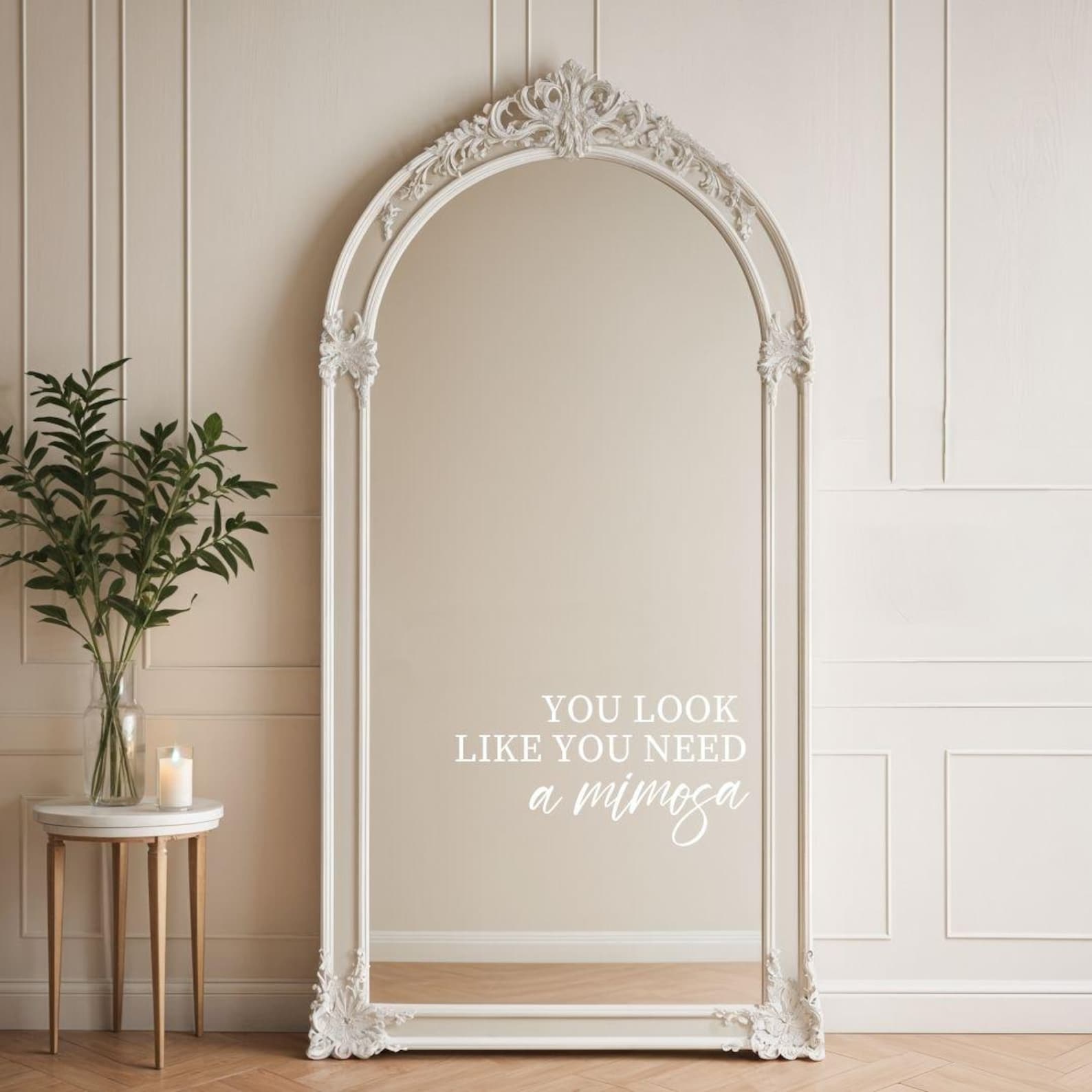 Funny Mimosa Sign Decal for Bridal Shower Mirror Sign Bachelorette ...