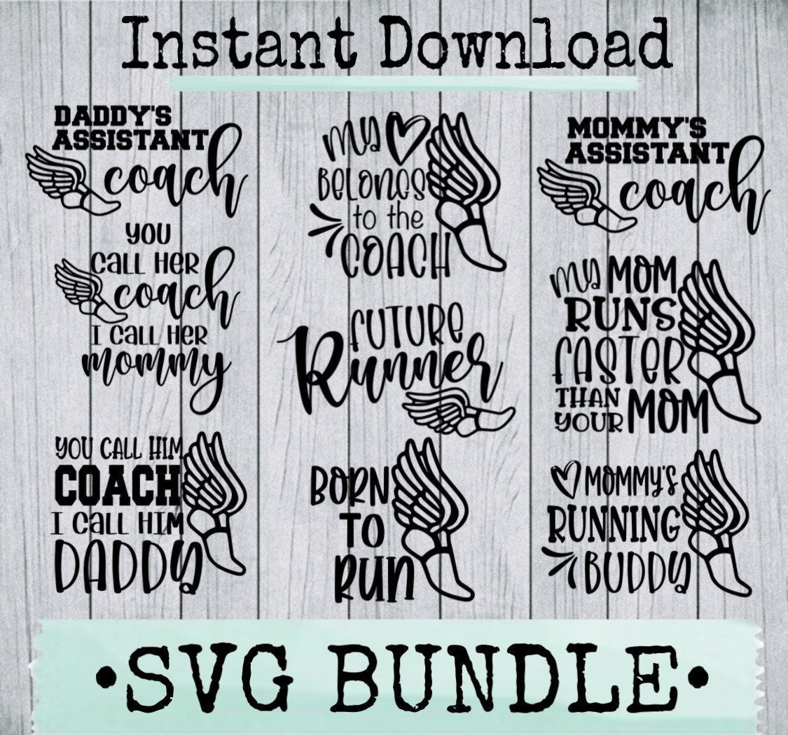 Running Bundle SVG File for Cricut Users Baby Outfit Running - Etsy