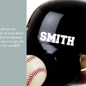 Custom Hockey Helmet Name Decal for Helmet Label Hockey Team Helmet ...