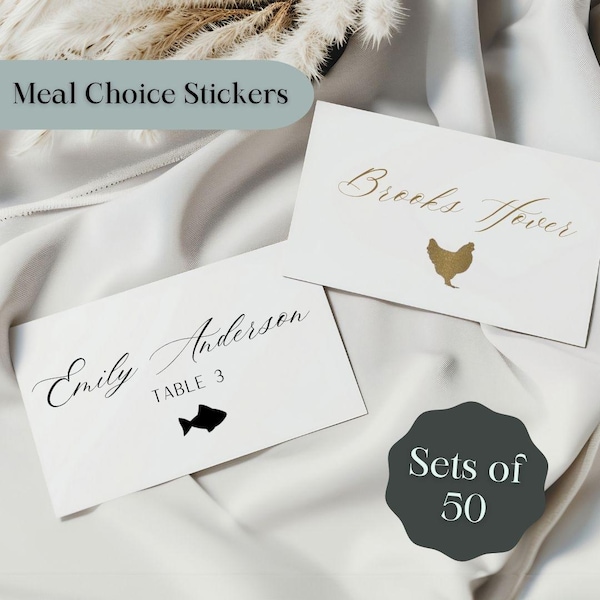 Meal Choice Stickers - Etsy
