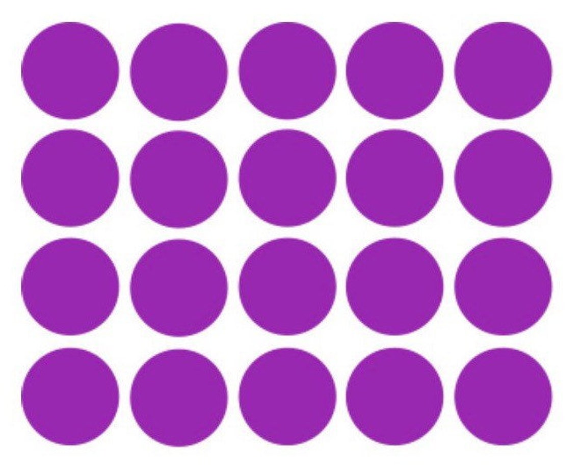 Polka Dot Vinyl Sticker Set Set of 20 Polka Dot Stickers | Etsy