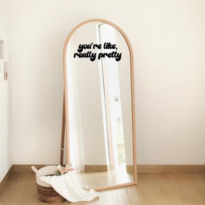 Mirror Affirmation Decal for Salon Mirrors Youre Like Really Pretty ...