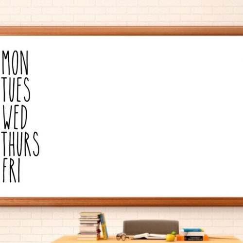 Rae Dunn Inspired Classroom Days of the Week Vinyl Decals - Etsy