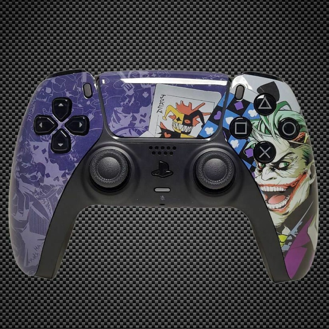 Comic Book Joker Themed PS5 Custom Dualsense Controller - Etsy