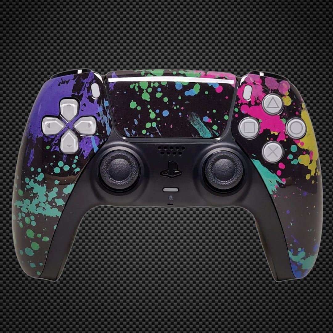 Paint Splatter Themed PS5 Custom Dualsense Controller - Etsy UK