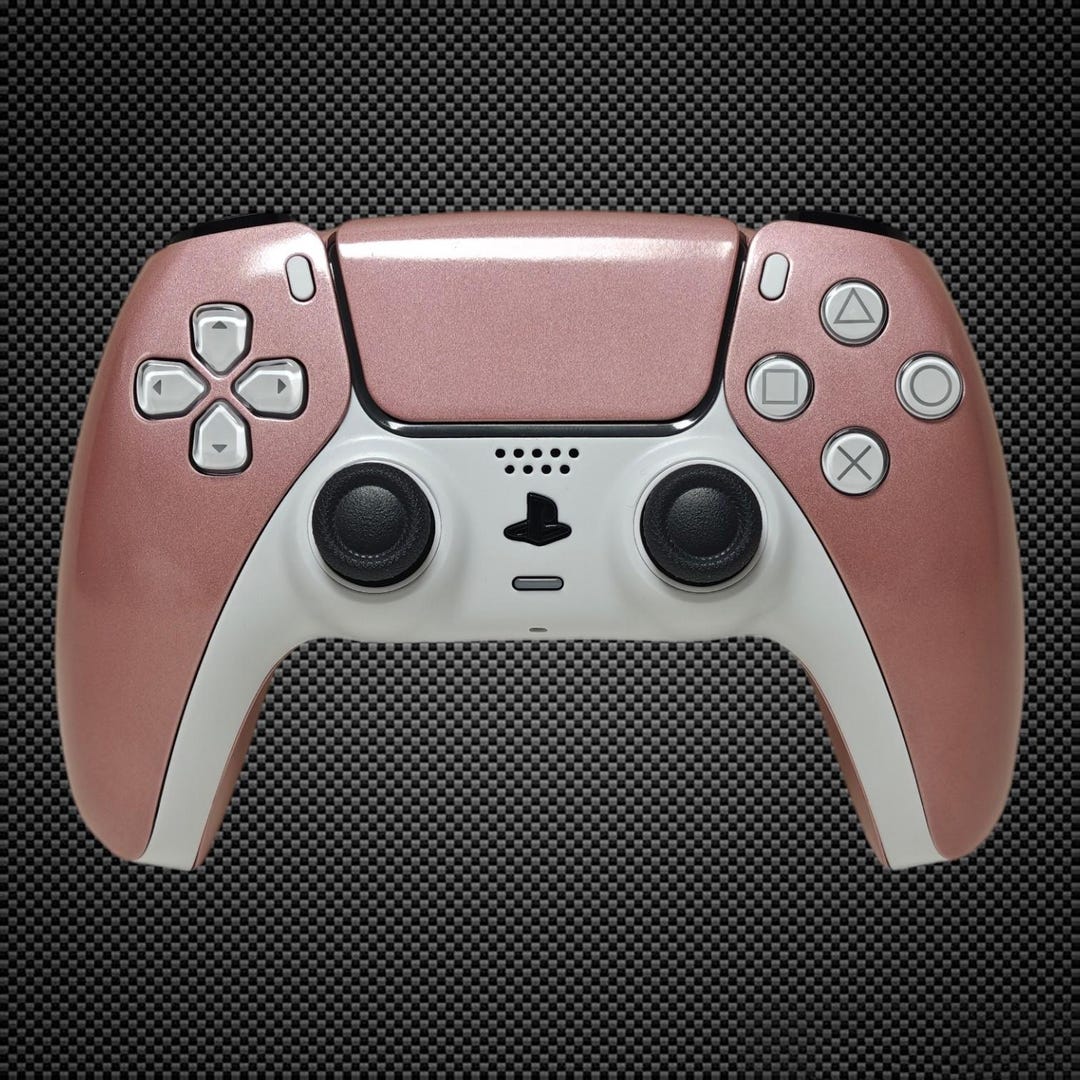Pink Rose Gold Themed PS5 Custom Dualsense Controller - Etsy
