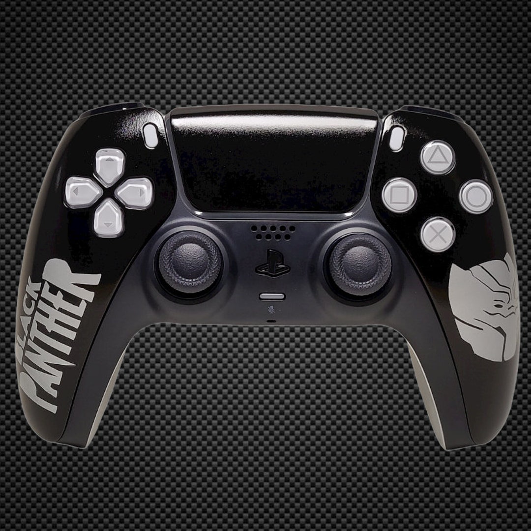 Black Panther Themed PS5 Custom Dualsense Controller - Etsy