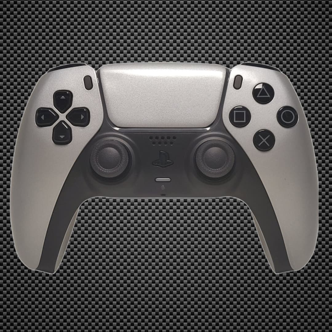 Metallic Silver PS5 Custom Dualsense Controller - Etsy