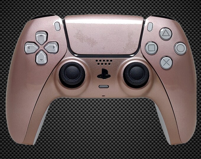 Pink Rose Gold Themed PS5 Custom Dualsense Controller - Etsy